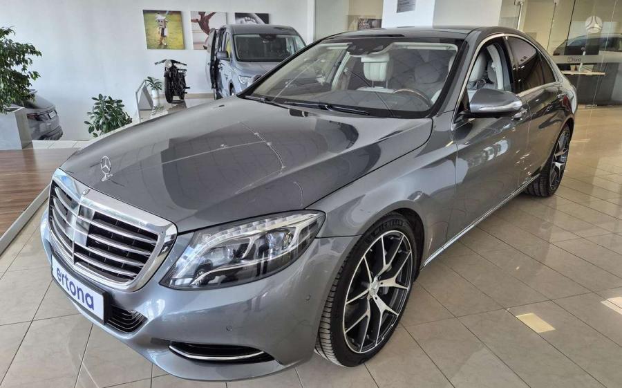 Pelēks Mercedes-Benz S 500 2016 Šauļi, ar dzinēja tilpumu 4.66 L un nobraukumu 157 tūkst. km par 33900 €, foto 3 vietnē AUTOMOTO.COM.LV