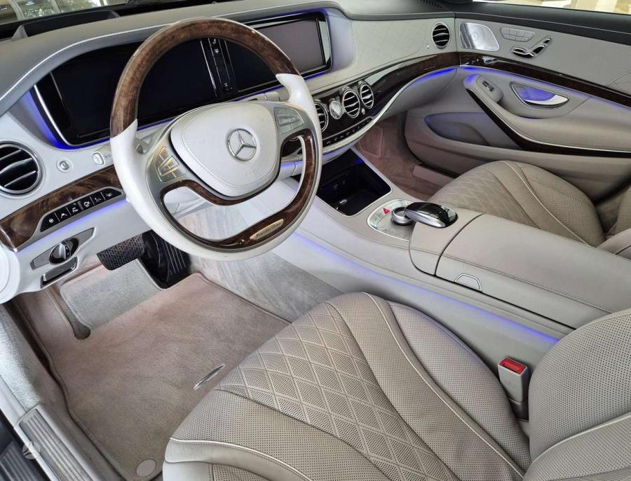 Pelēks Mercedes-Benz S 500 2016 Šauļi, ar dzinēja tilpumu 4.66 L un nobraukumu 157 tūkst. km par 33900 €, foto 18 vietnē AUTOMOTO.COM.LV