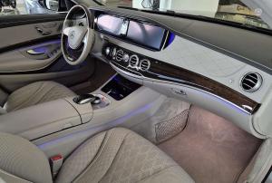 Pelēks Mercedes-Benz S 500 2016 Šauļi, ar dzinēja tilpumu 4.66 L un nobraukumu 157 tūkst. km par 33900 €, foto 21 vietnē AUTOMOTO.COM.LV