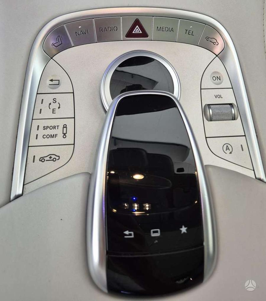 Pelēks Mercedes-Benz S 500 2016 Šauļi, ar dzinēja tilpumu 4.66 L un nobraukumu 157 tūkst. km par 33900 €, foto 27 vietnē AUTOMOTO.COM.LV