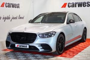 Pelēks Mercedes-Benz S 500 2022 Rīga, ar dzinēja tilpumu 3.00 L un nobraukumu 107 tūkst. km par 79500 €, foto  vietnē AUTOMOTO.COM.LV