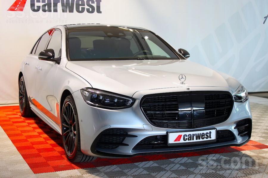 Pelēks Mercedes-Benz S 500 2022 Rīga, ar dzinēja tilpumu 3.00 L un nobraukumu 107 tūkst. km par 79500 €, foto 4 vietnē AUTOMOTO.COM.LV