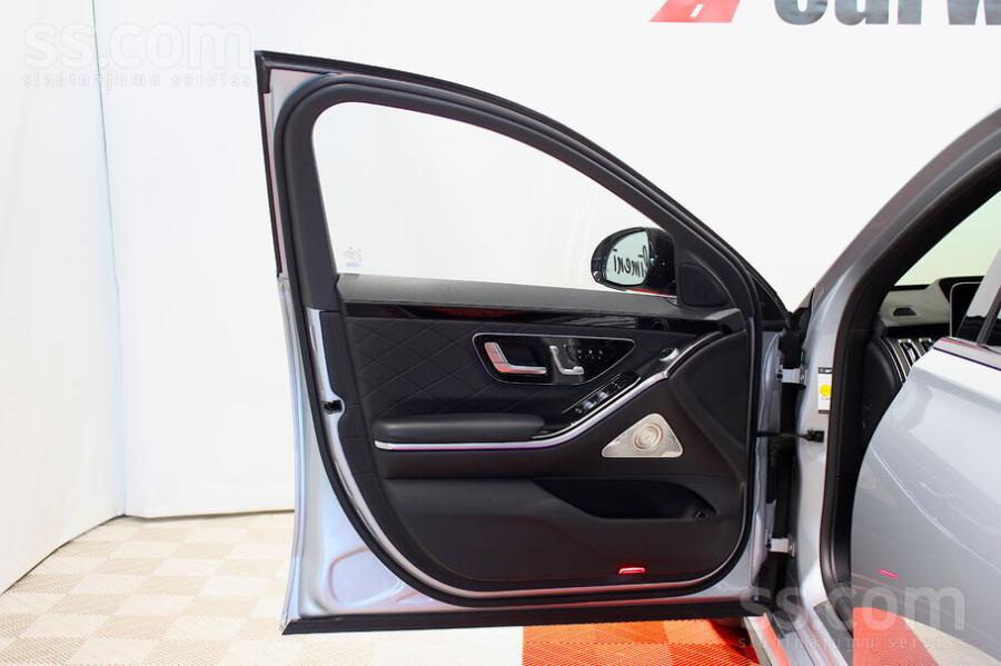 Pelēks Mercedes-Benz S 500 2022 Rīga, ar dzinēja tilpumu 3.00 L un nobraukumu 107 tūkst. km par 79500 €, foto 8 vietnē AUTOMOTO.COM.LV