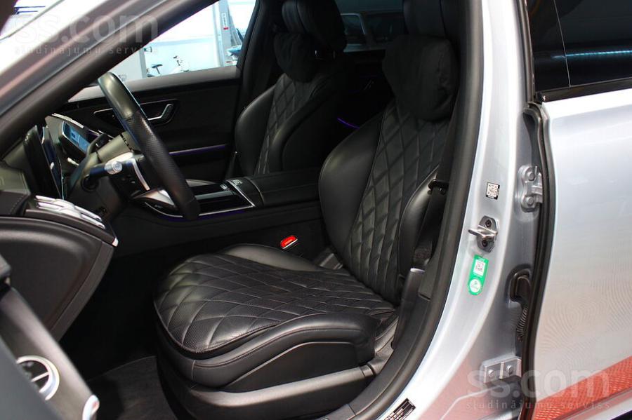 Pelēks Mercedes-Benz S 500 2022 Rīga, ar dzinēja tilpumu 3.00 L un nobraukumu 107 tūkst. km par 79500 €, foto 11 vietnē AUTOMOTO.COM.LV