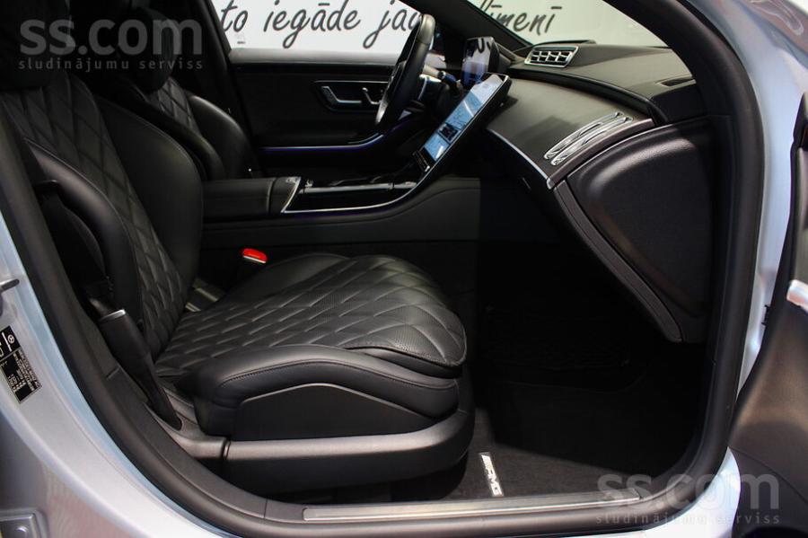 Pelēks Mercedes-Benz S 500 2022 Rīga, ar dzinēja tilpumu 3.00 L un nobraukumu 107 tūkst. km par 79500 €, foto 23 vietnē AUTOMOTO.COM.LV