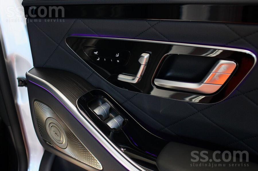 Pelēks Mercedes-Benz S 500 2022 Rīga, ar dzinēja tilpumu 3.00 L un nobraukumu 107 tūkst. km par 79500 €, foto 26 vietnē AUTOMOTO.COM.LV