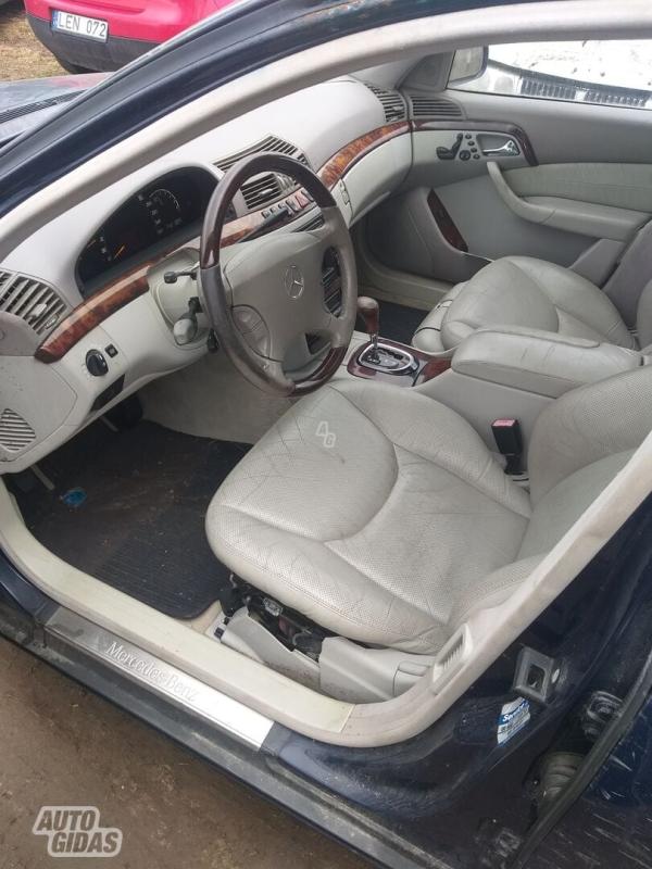 Mercedes-Benz S 500 2000 in Vilnius, with an engine capacity of 5.00 L and mileage of 0 thousand km for 1450 €, photo 5 on AUTOMOTO.COM.LV