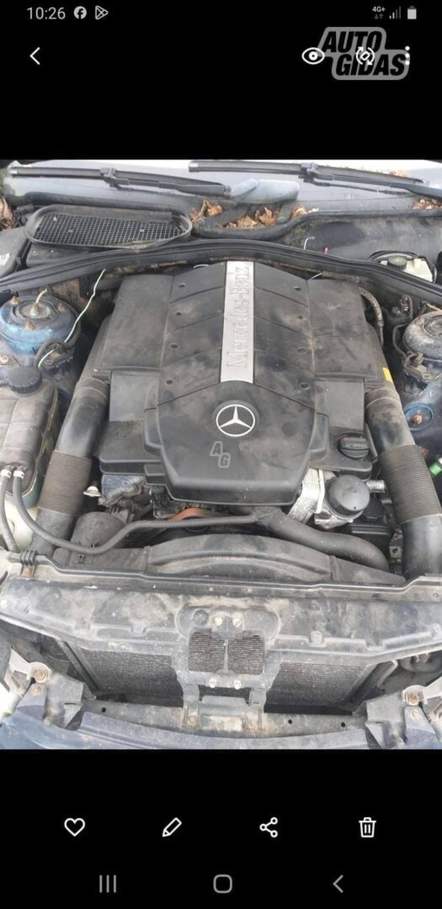Mercedes-Benz S 500 2000 in Vilnius, with an engine capacity of 5.00 L and mileage of 265 thousand km for 1750 €, photo 9 on AUTOMOTO.COM.LV