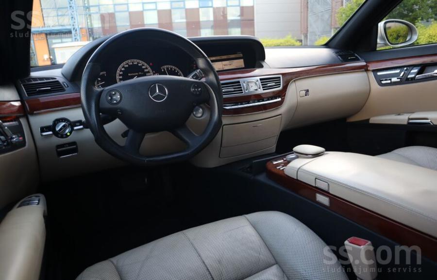 Mercedes-Benz S 500 2006 Rīga, ar dzinēja tilpumu 5.50 L un nobraukumu 184 tūkst. km par 10500 €, foto 13 vietnē AUTOMOTO.COM.LV