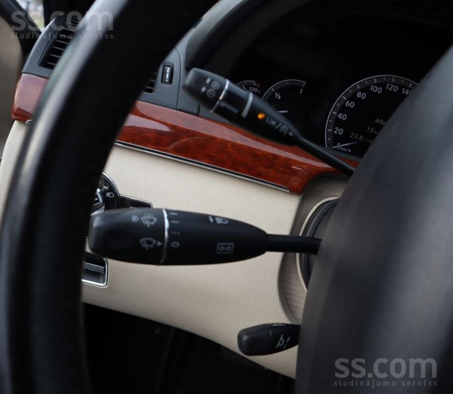 Mercedes-Benz S 500 2006 Rīga, ar dzinēja tilpumu 5.50 L un nobraukumu 184 tūkst. km par 10500 €, foto 20 vietnē AUTOMOTO.COM.LV