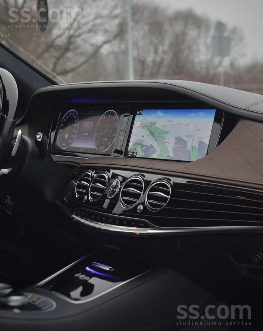 Mercedes-Benz S 500 2015 in Rezekne, with an engine capacity of 4.70 L and mileage of 251 thousand km for 32000 €, photo 13 on AUTOMOTO.COM.LV