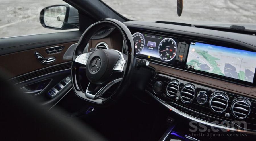 Mercedes-Benz S 500 2015 in Rezekne, with an engine capacity of 4.70 L and mileage of 251 thousand km for 32000 €, photo 14 on AUTOMOTO.COM.LV