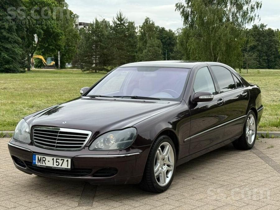 Violets Mercedes-Benz S 500 2002 Rīga, ar dzinēja tilpumu 5.00 L un nobraukumu 168 tūkst. km par 1990 €, foto 1 vietnē AUTOMOTO.COM.LV