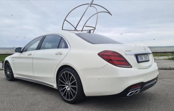 White Mercedes-Benz S 500 1995 in Tallinn, with an engine capacity of 4.50 L and mileage of 195 thousand km for 25000 €, photo 2 on AUTOMOTO.COM.LV