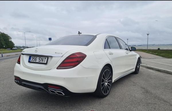 White Mercedes-Benz S 500 1995 in Tallinn, with an engine capacity of 4.50 L and mileage of 195 thousand km for 25000 €, photo 3 on AUTOMOTO.COM.LV