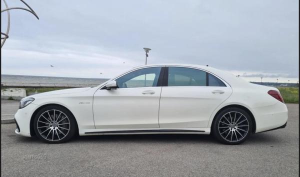 White Mercedes-Benz S 500 1995 in Tallinn, with an engine capacity of 4.50 L and mileage of 195 thousand km for 25000 €, photo 4 on AUTOMOTO.COM.LV
