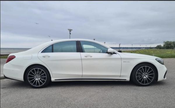 White Mercedes-Benz S 500 1995 in Tallinn, with an engine capacity of 4.50 L and mileage of 195 thousand km for 25000 €, photo 6 on AUTOMOTO.COM.LV