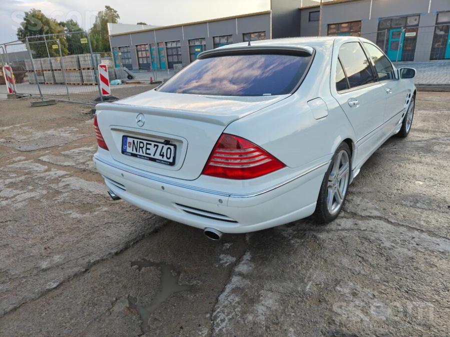 Balts Mercedes-Benz S 500 2001 Jelgava, ar dzinēja tilpumu 5.00 L un nobraukumu 199 tūkst. km par 7900 €, foto 5 vietnē AUTOMOTO.COM.LV