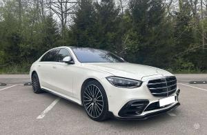 White Mercedes-Benz S 500 2021 in Klaipeda, with an engine capacity of 3.00 L and mileage of 70 thousand km for 72900 €, photo 3 on AUTOMOTO.COM.LV