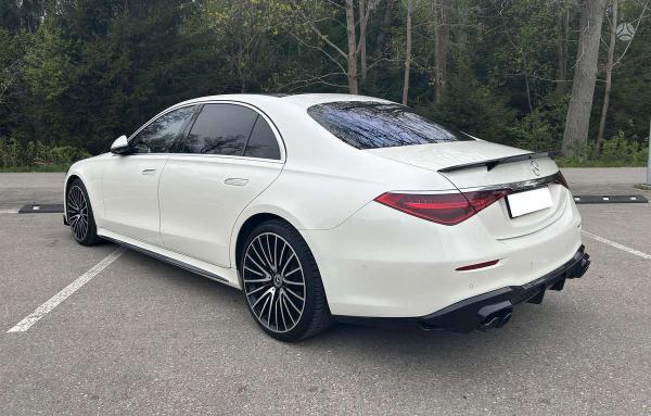 White Mercedes-Benz S 500 2021 in Klaipeda, with an engine capacity of 3.00 L and mileage of 70 thousand km for 72900 €, photo 5 on AUTOMOTO.COM.LV