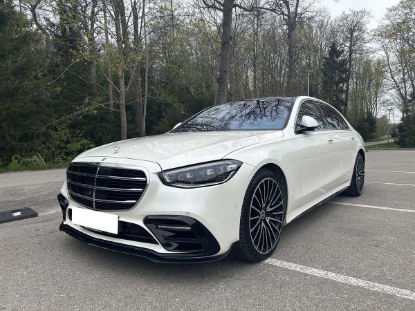 White Mercedes-Benz S 500 2021 in Klaipeda, with an engine capacity of 3.00 L and mileage of 70 thousand km for 72900 €, photo 8 on AUTOMOTO.COM.LV