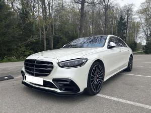 White Mercedes-Benz S 500 2021 in Klaipeda, with an engine capacity of 3.00 L and mileage of 70 thousand km for 72900 €, photo 8 on AUTOMOTO.COM.LV