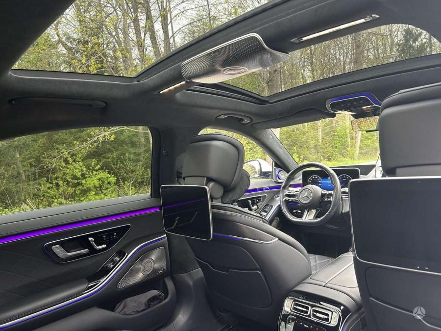 White Mercedes-Benz S 500 2021 in Klaipeda, with an engine capacity of 3.00 L and mileage of 70 thousand km for 72900 €, photo 17 on AUTOMOTO.COM.LV