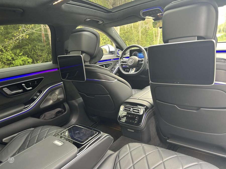 White Mercedes-Benz S 500 2021 in Klaipeda, with an engine capacity of 3.00 L and mileage of 70 thousand km for 72900 €, photo 18 on AUTOMOTO.COM.LV