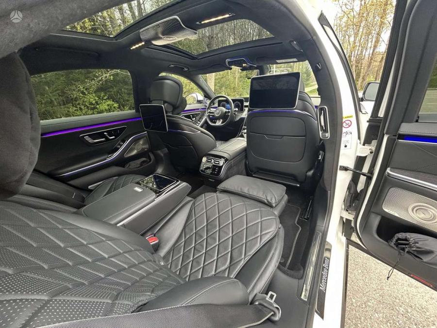 White Mercedes-Benz S 500 2021 in Klaipeda, with an engine capacity of 3.00 L and mileage of 70 thousand km for 72900 €, photo 19 on AUTOMOTO.COM.LV