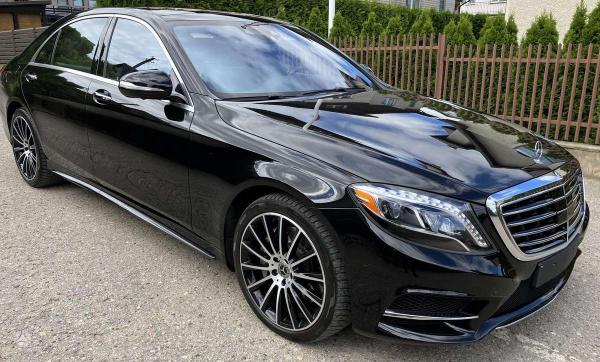 Black Mercedes-Benz s-550 2017 in Kaunas, with an engine capacity of 4.70 L and mileage of 154 thousand km for 35900 €, photo 4 on AUTOMOTO.COM.LV