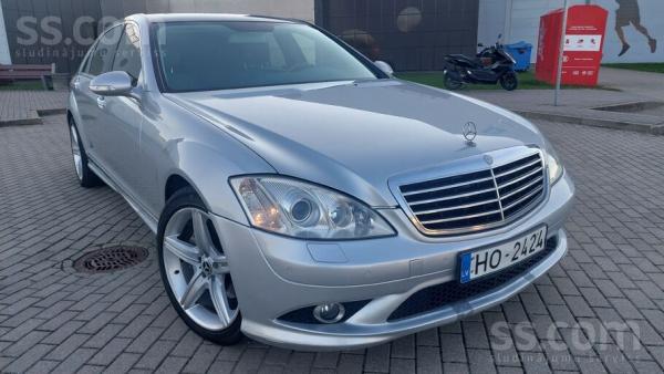 Grey Mercedes-Benz s-550 2008 in Riga, with an engine capacity of 5.50 L and mileage of 0 thousand km for 5850 €, photo 1 on AUTOMOTO.COM.LV