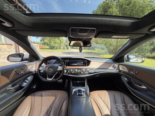 Grey Mercedes-Benz s-550 2015 in Rezekne, with an engine capacity of 4.70 L and mileage of 256 thousand km for 28490 €, photo 6 on AUTOMOTO.COM.LV