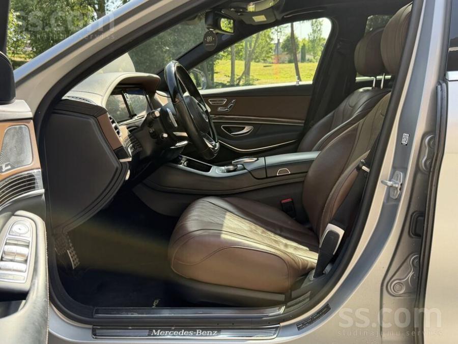 Grey Mercedes-Benz s-550 2015 in Rezekne, with an engine capacity of 4.70 L and mileage of 256 thousand km for 28490 €, photo 9 on AUTOMOTO.COM.LV