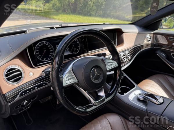 Grey Mercedes-Benz s-550 2015 in Rezekne, with an engine capacity of 4.70 L and mileage of 256 thousand km for 28490 €, photo 10 on AUTOMOTO.COM.LV