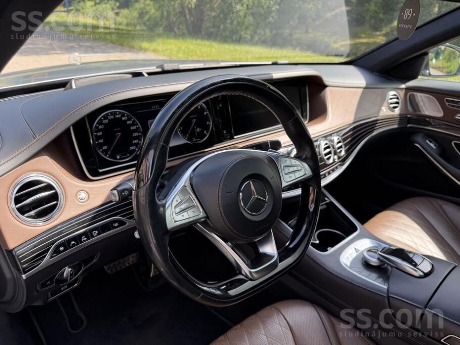 Grey Mercedes-Benz s-550 2015 in Rezekne, with an engine capacity of 4.70 L and mileage of 256 thousand km for 28490 €, photo 11 on AUTOMOTO.COM.LV