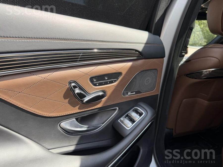 Grey Mercedes-Benz s-550 2015 in Rezekne, with an engine capacity of 4.70 L and mileage of 256 thousand km for 28490 €, photo 18 on AUTOMOTO.COM.LV