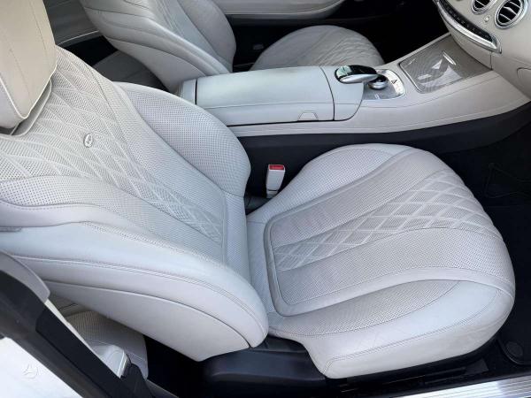 White Mercedes-Benz s-550 2015 in Vilnius, with an engine capacity of 4.66 L and mileage of 214 thousand km for 34980 €, photo 11 on AUTOMOTO.COM.LV