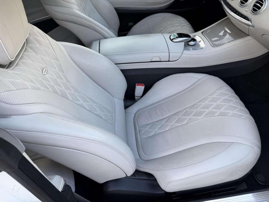 White Mercedes-Benz s-550 2015 in Vilnius, with an engine capacity of 4.66 L and mileage of 214 thousand km for 34980 €, photo 11 on AUTOMOTO.COM.LV