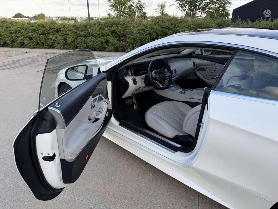 White Mercedes-Benz s-550 2015 in Vilnius, with an engine capacity of 4.66 L and mileage of 214 thousand km for 34980 €, photo 19 on AUTOMOTO.COM.LV