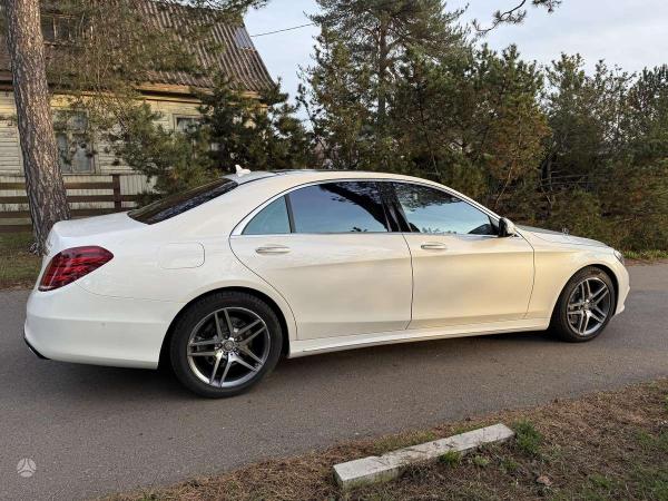 White Mercedes-Benz s-550 2014 in Kaunas, with an engine capacity of 4.70 L and mileage of 139 thousand km for 28500 €, photo 5 on AUTOMOTO.COM.LV