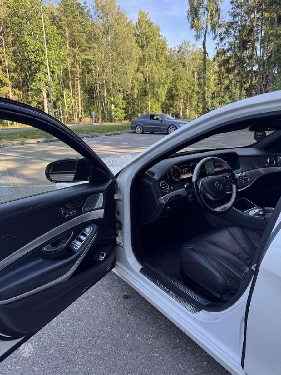 Balts Mercedes-Benz s-550 2014 Klaipėda, ar dzinēja tilpumu 4.66 L un nobraukumu 147 tūkst. km par 26900 €, foto 10 vietnē AUTOMOTO.COM.LV