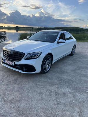 White Mercedes-Benz s-550 2014 in Kaunas, with an engine capacity of 4.70 L and mileage of 123 thousand km for 24000 €, photo 3 on AUTOMOTO.COM.LV