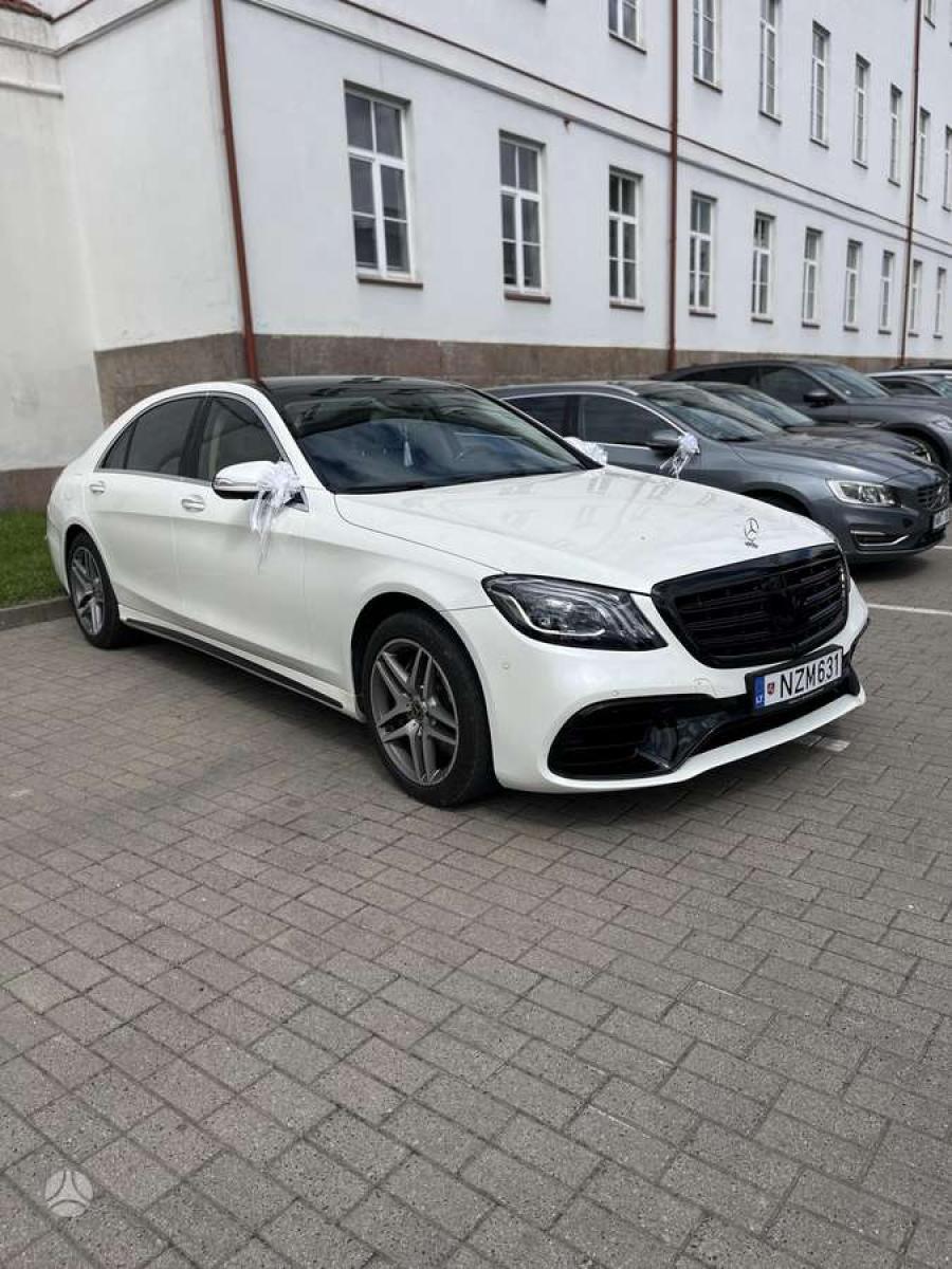 White Mercedes-Benz s-550 2014 in Kaunas, with an engine capacity of 4.70 L and mileage of 123 thousand km for 24000 €, photo 6 on AUTOMOTO.COM.LV