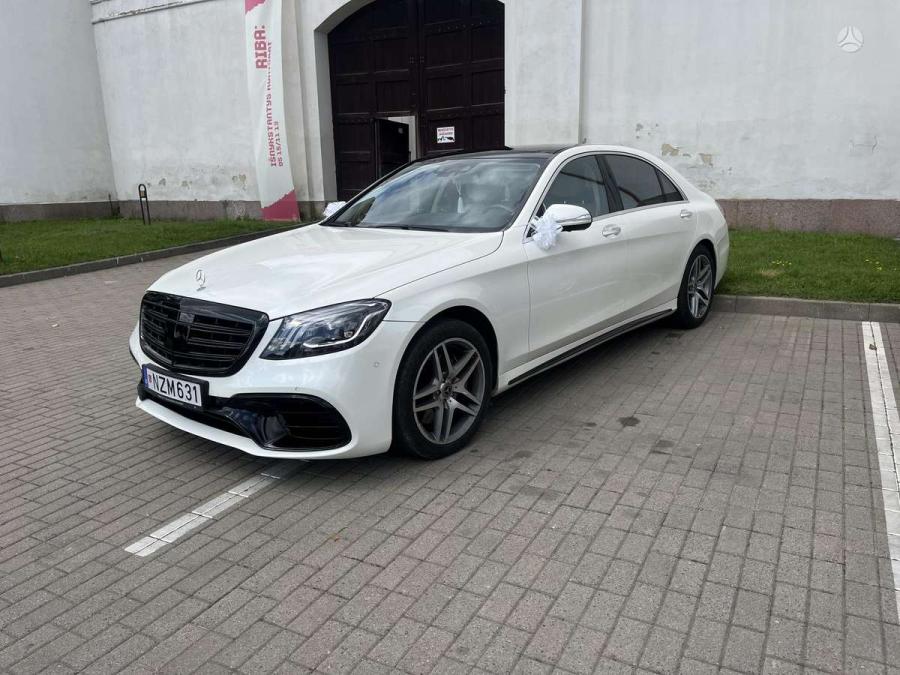 White Mercedes-Benz s-550 2014 in Kaunas, with an engine capacity of 4.70 L and mileage of 123 thousand km for 24000 €, photo 7 on AUTOMOTO.COM.LV