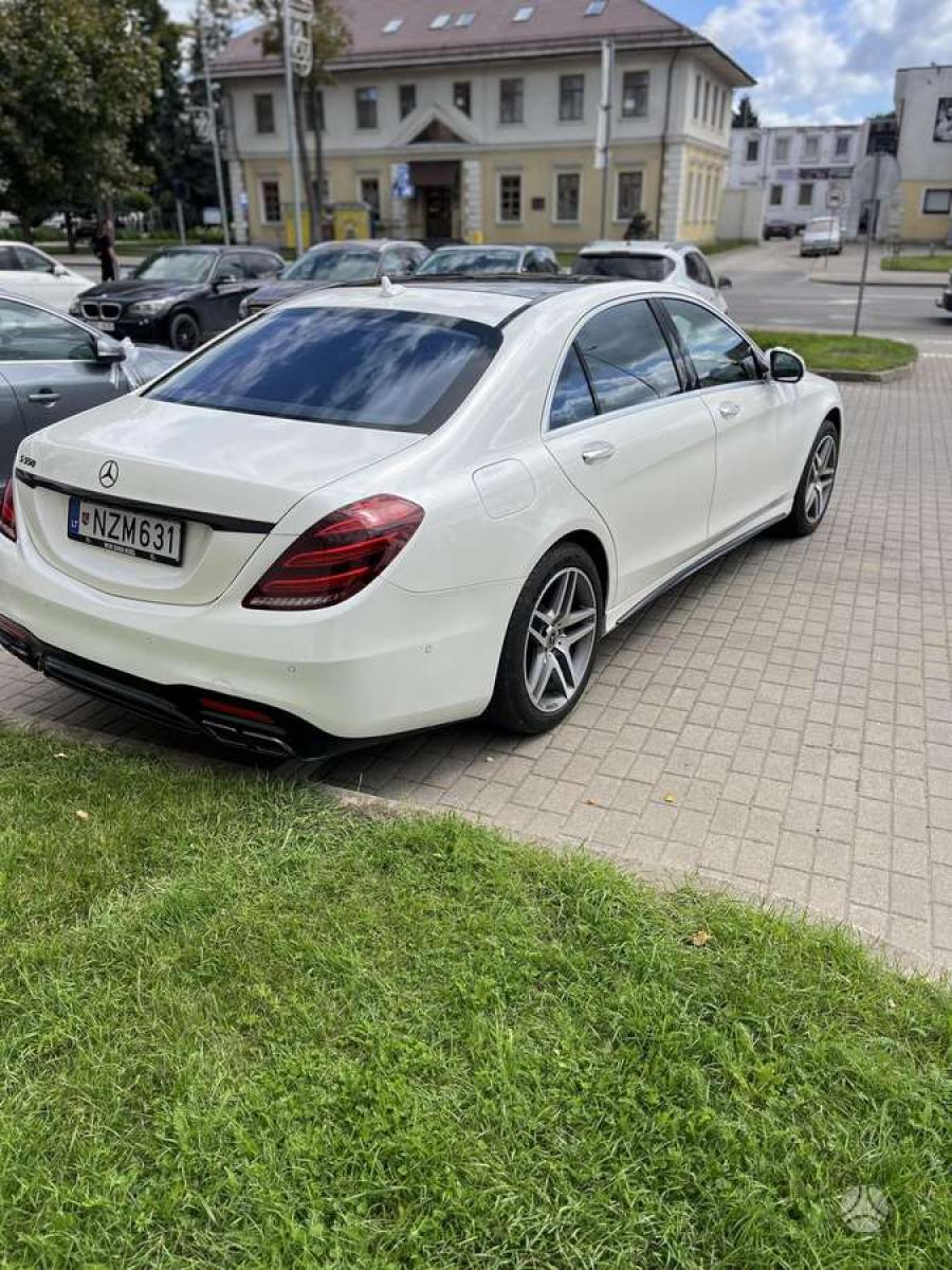 White Mercedes-Benz s-550 2014 in Kaunas, with an engine capacity of 4.70 L and mileage of 123 thousand km for 24000 €, photo 10 on AUTOMOTO.COM.LV