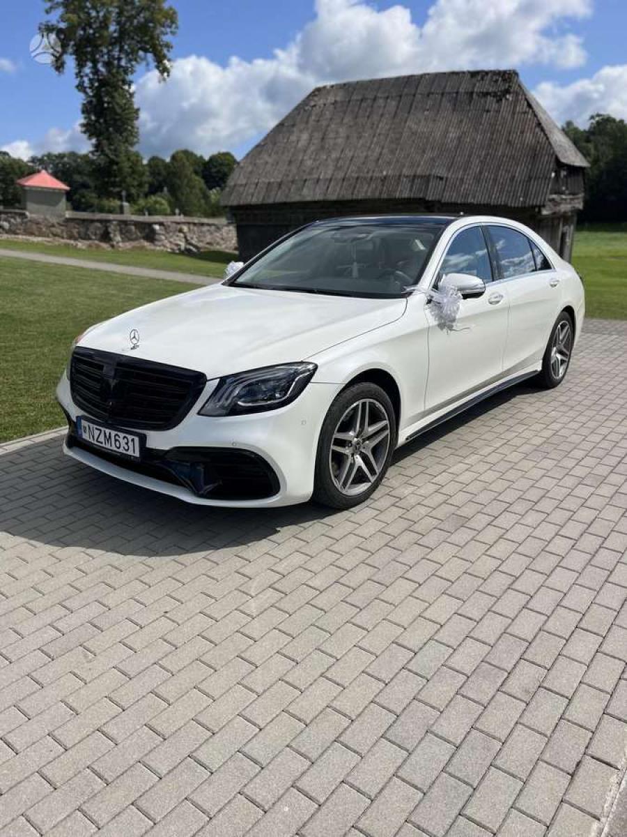 White Mercedes-Benz s-550 2014 in Kaunas, with an engine capacity of 4.70 L and mileage of 123 thousand km for 24000 €, photo 14 on AUTOMOTO.COM.LV