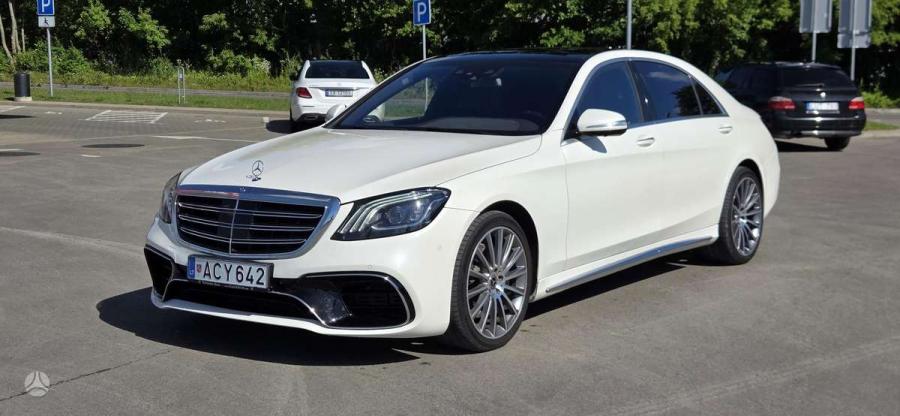 Balts Mercedes-Benz s-550 2015 Panevēža, ar dzinēja tilpumu 4.66 L un nobraukumu 205 tūkst. km par 34000 €, foto 1 vietnē AUTOMOTO.COM.LV