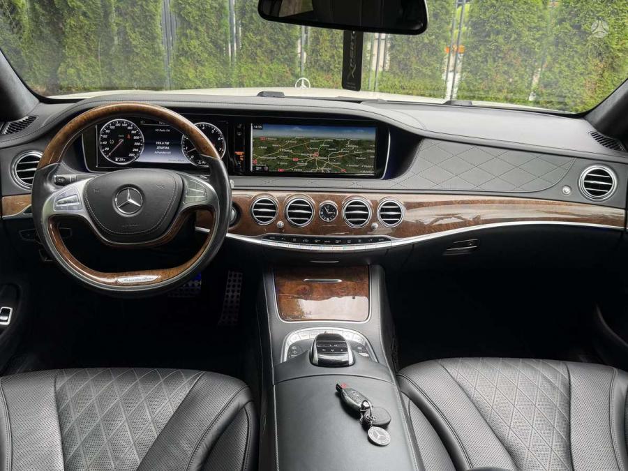 Balts Mercedes-Benz s-550 2015 Viļņa, ar dzinēja tilpumu 4.70 L un nobraukumu 186 tūkst. km par 29500 €, foto 18 vietnē AUTOMOTO.COM.LV