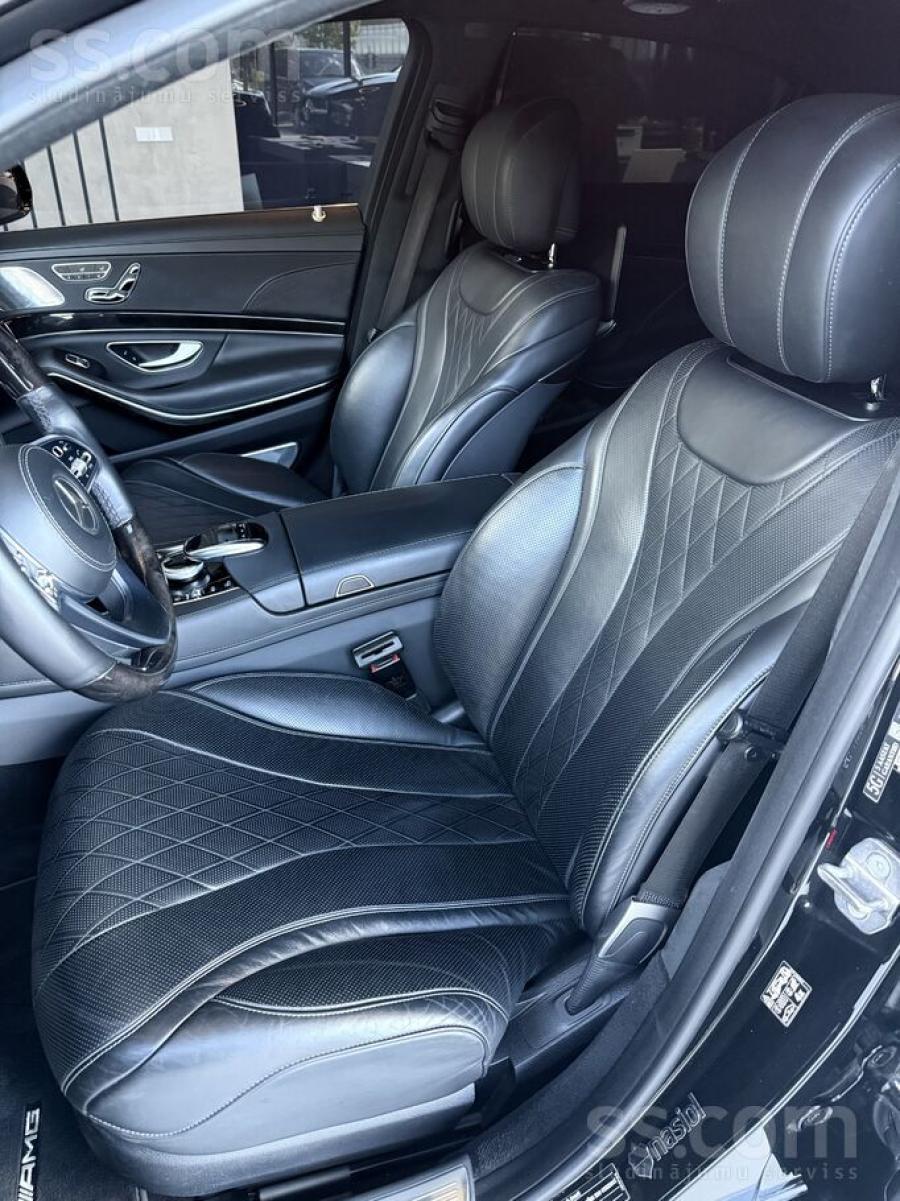 Melns Mercedes-Benz S 560 2018 Rīga, ar dzinēja tilpumu 4.00 L un nobraukumu 115 tūkst. km par 55000 €, foto 8 vietnē AUTOMOTO.COM.LV