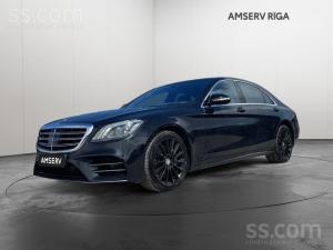 Melns Mercedes-Benz S 560 2018 Rīga, ar dzinēja tilpumu 4.00 L un nobraukumu 201 tūkst. km par 32000 €, foto  vietnē AUTOMOTO.COM.LV